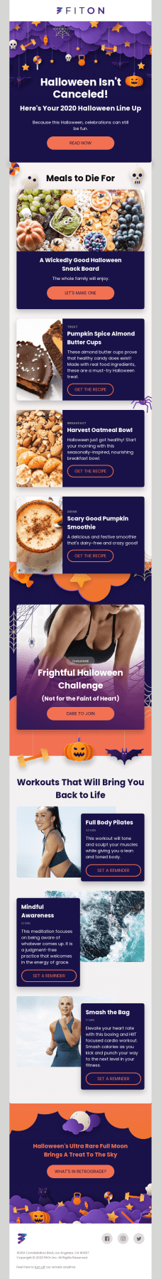 20+ Halloween Email Examples to Inspire Your Campaign | SmartrMail ...