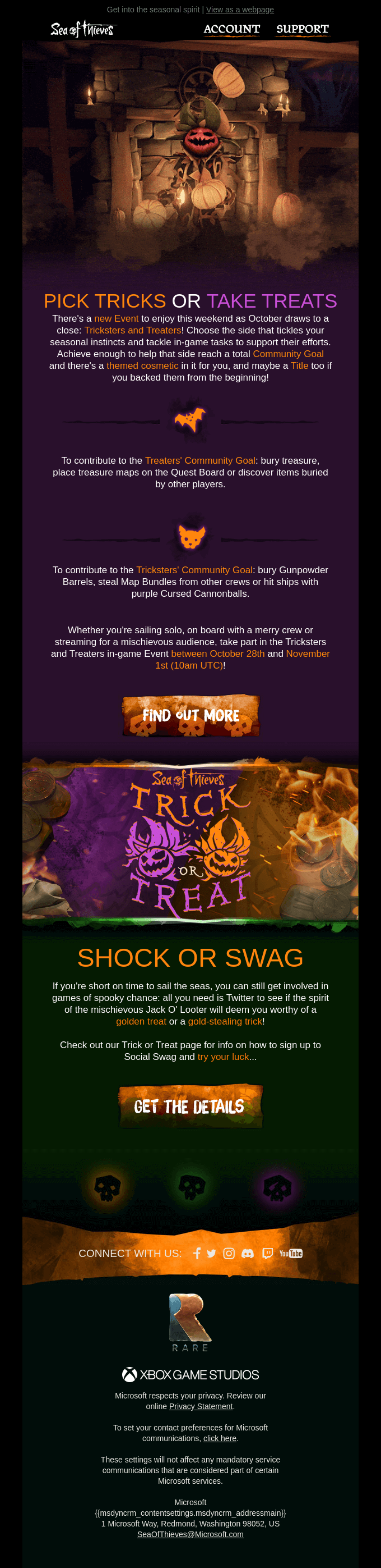 20+ Halloween Email Examples to Inspire Your Campaign | SmartrMail ...