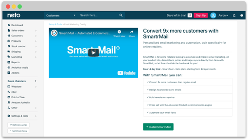 Neto Email Marketing - SmartrMail
